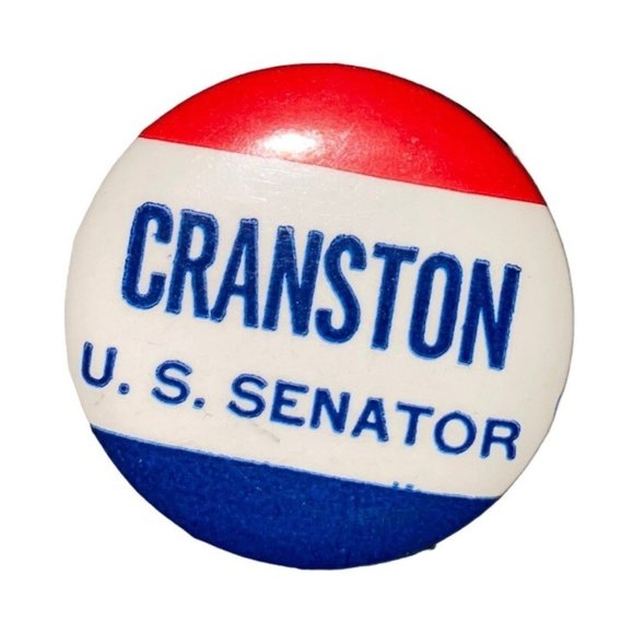 Unbranded | Other | Cranston Us Senator 25 Inches Pinbacks Political ...